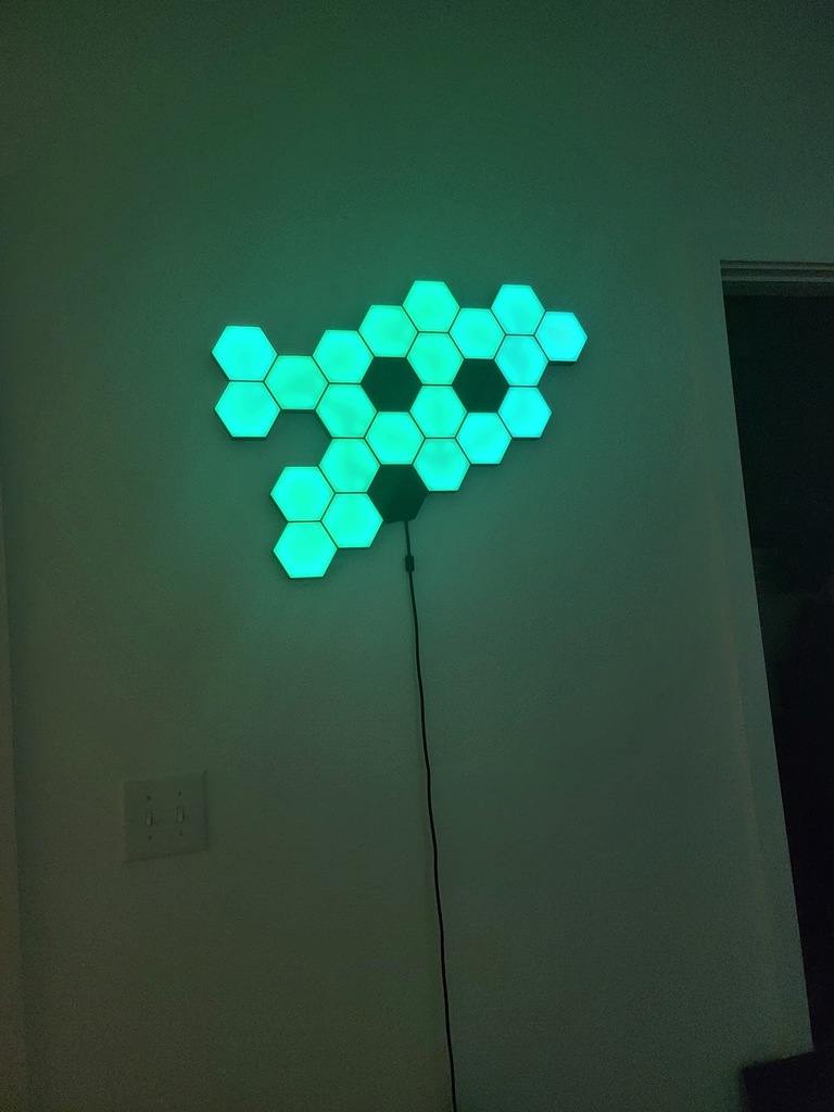 Customizable Hex Wall Lamp by Nitrocubane | Download free STL model ...