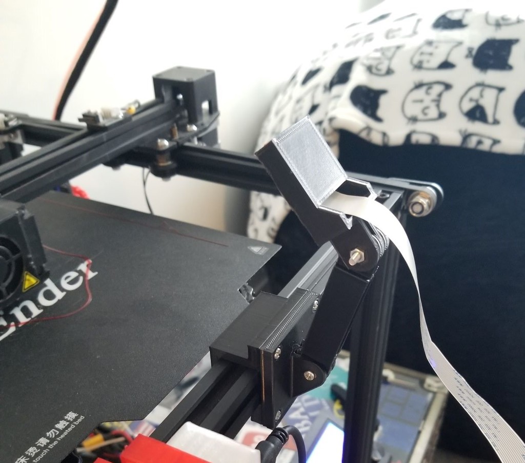 Raspberry Pi camera mount for Ender 5 by Nitrocubane | Download free ...