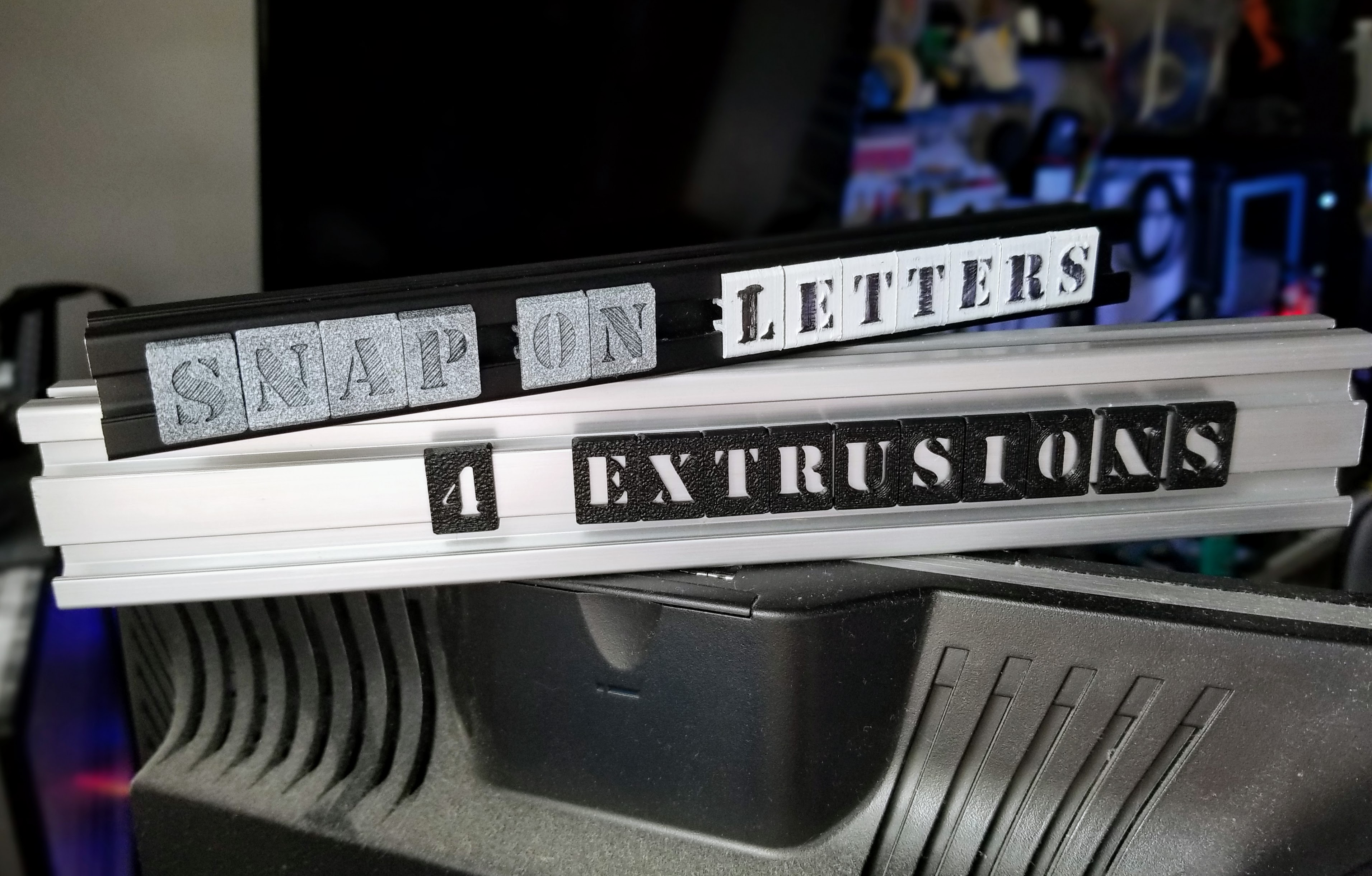 Snap-on Letters for Extrusions (and numbers too) by Just_Kidding ...