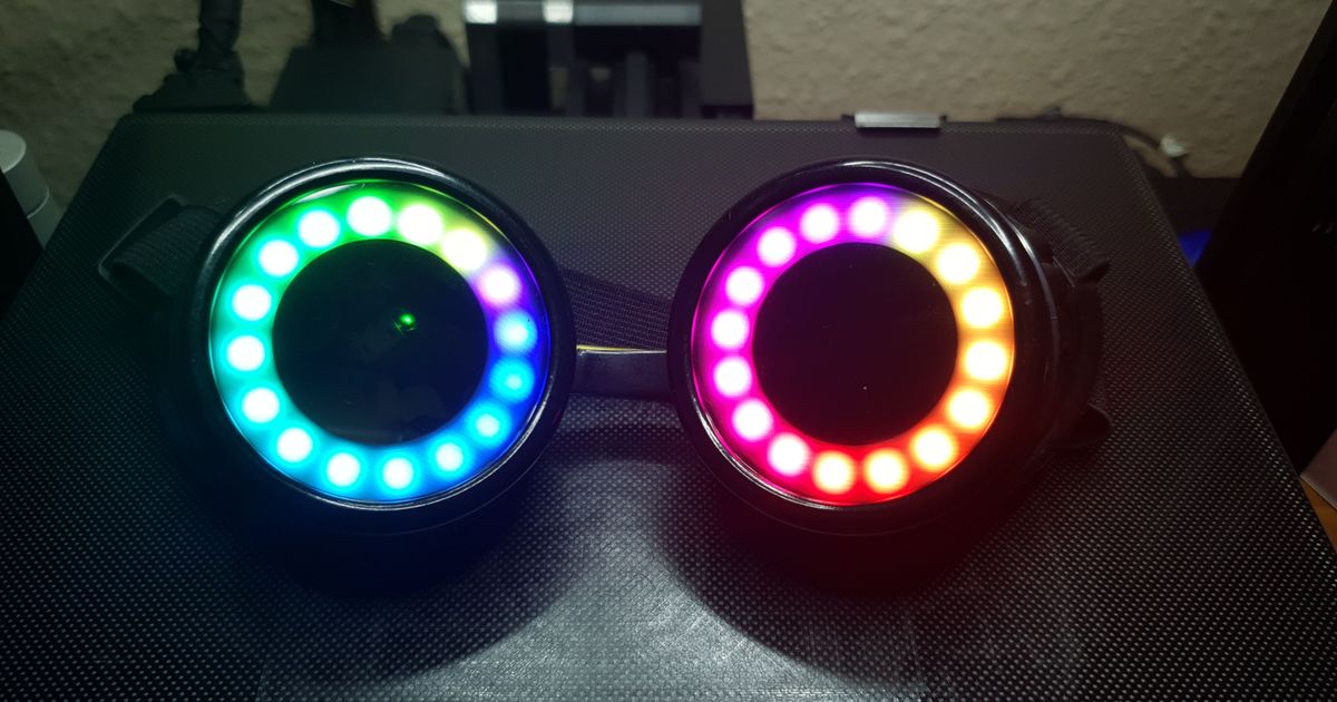 Adafruit Goggle LED Diffuser Ring by Vector3dArt | Download free STL ...