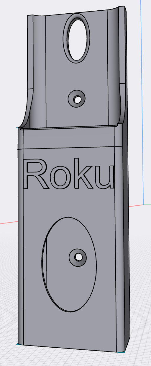 Hangable Roku remote holder by Old Man RuRu | Download free STL model ...