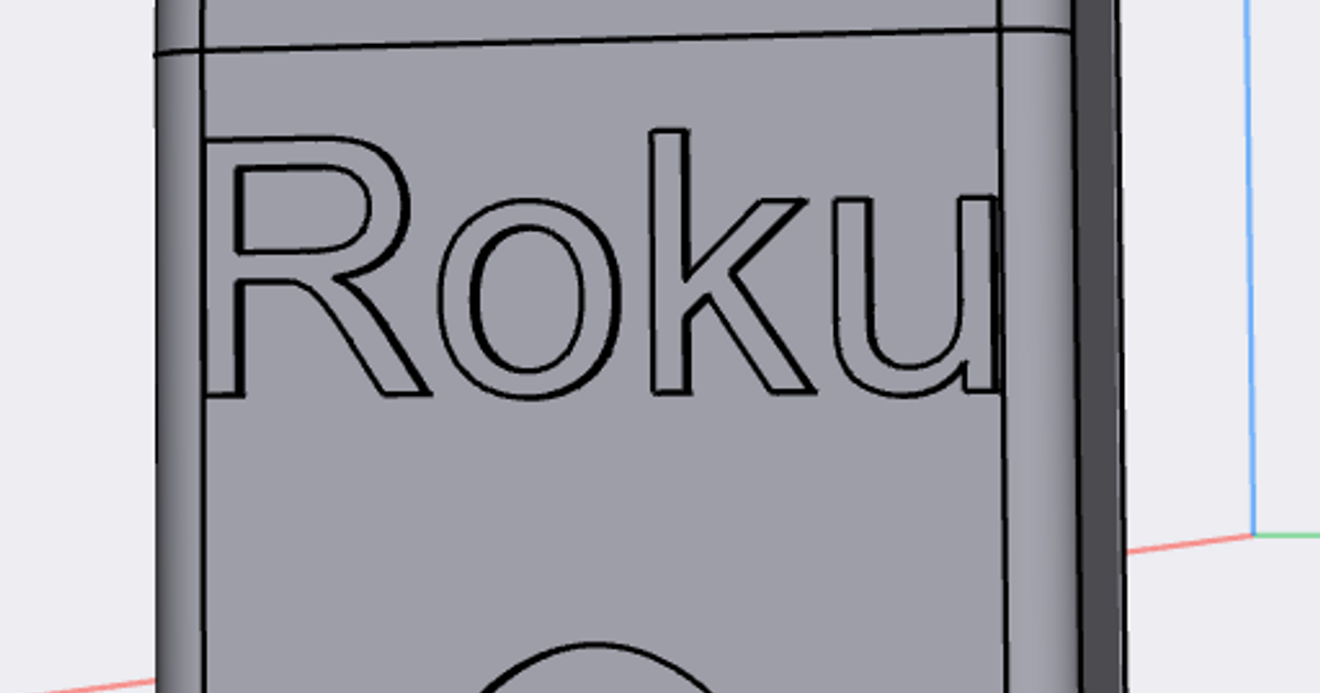 Hangable Roku remote holder by Old Man RuRu | Download free STL model ...