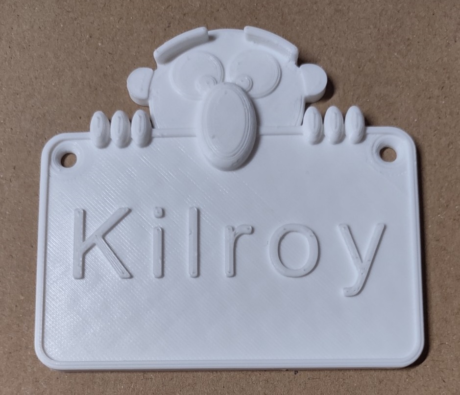 Kilroy Name Tag by 3dCreateSomething | Download free STL model ...