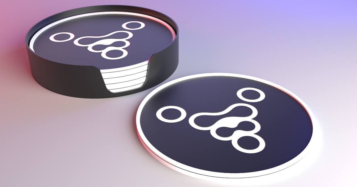 Relativity Space Coaster Set - Contoured Logo by Vector3dArt | Download ...