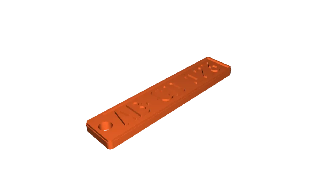 Numberplate Keyring by Hugo4Prusa | Download free STL model ...