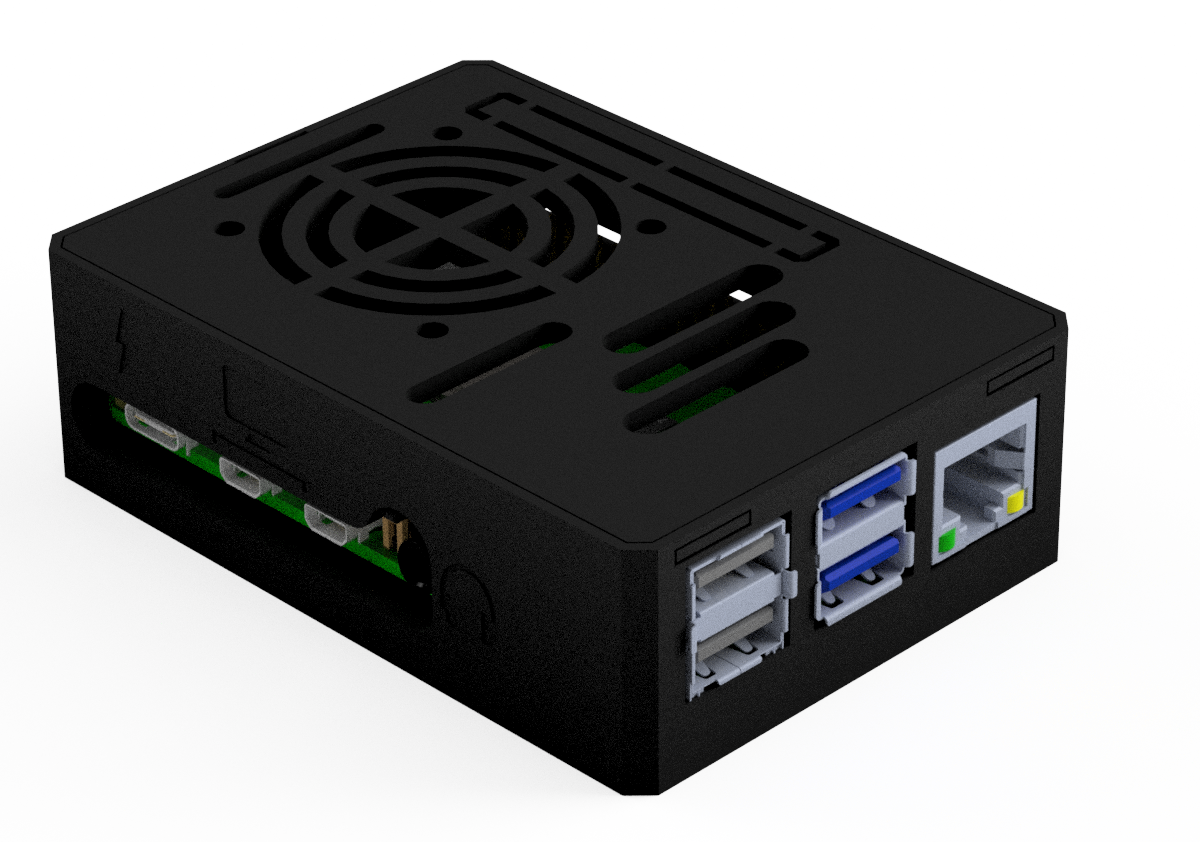 Raspberry Pi 4 Compact Enclosure by WikiZell | Download free STL model ...