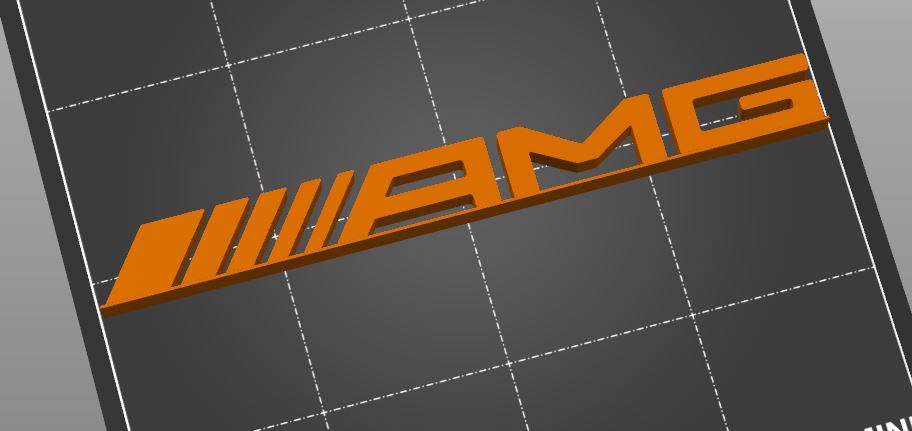 AMG-Logo Balken (1:32 Carrerabahn) by Bosal | Download free STL model ...