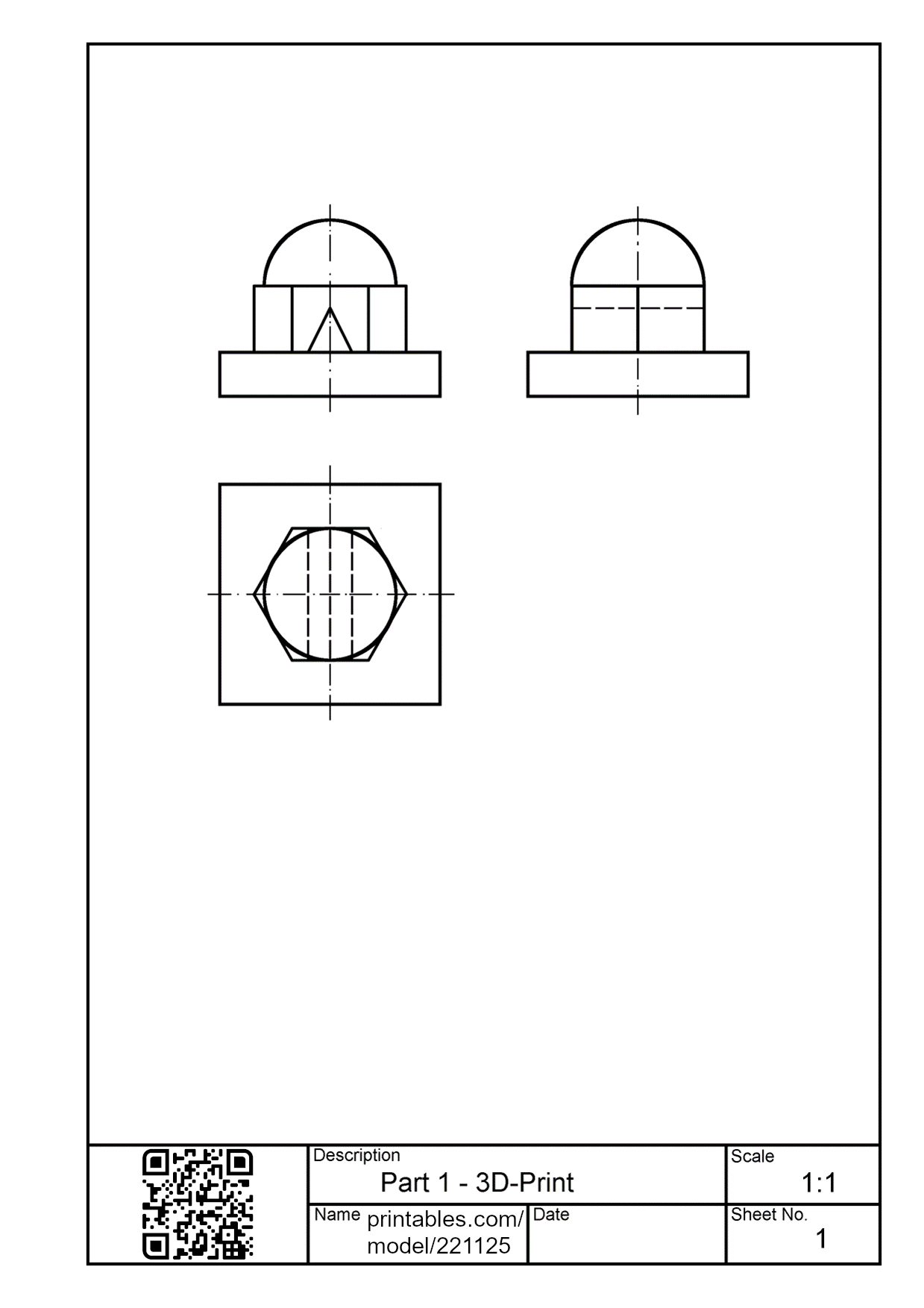 Technical drawings with 3D-Printed forms by MW | Download free STL ...