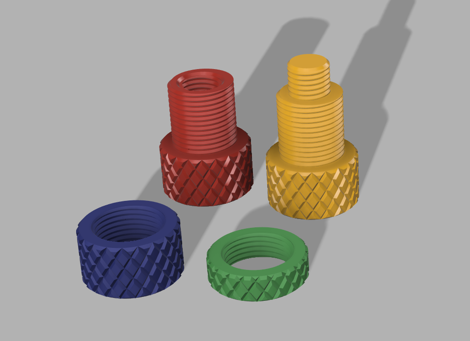 Fidget bolt & nut with knurling by N1337XYZ | Download free STL model ...