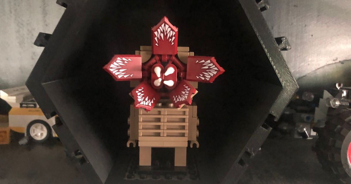 LEGO Hexagon Brickhead Display by SaphyreKry | Download free STL model ...