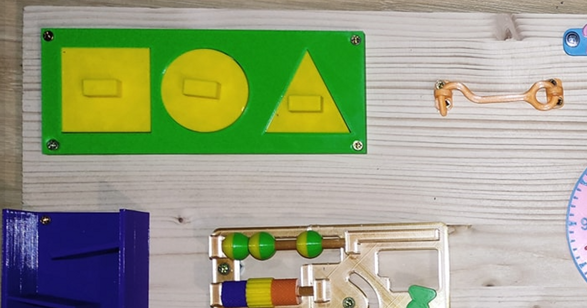 busy board forms for kids by Exnic | Download free STL model ...