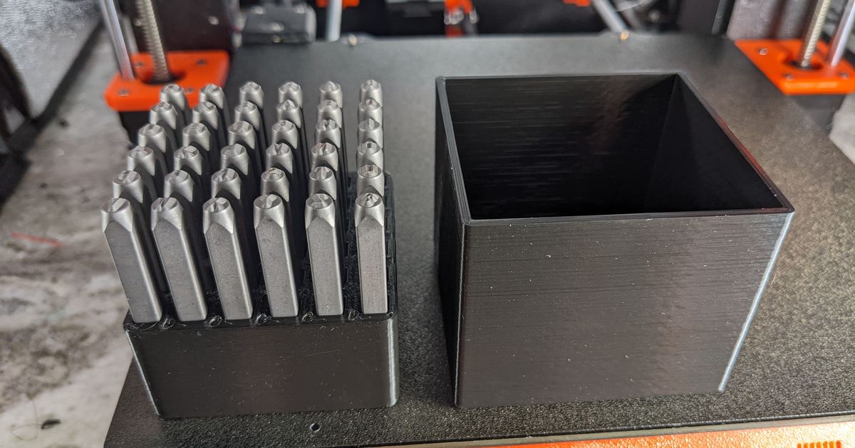 Metal Stamp Organizer with Lid by nCeon | Download free STL model ...