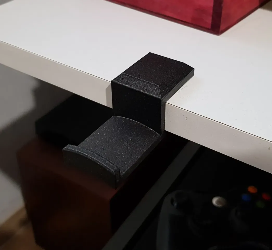 Desktop hook for headset by pictorf | Download free STL model ...