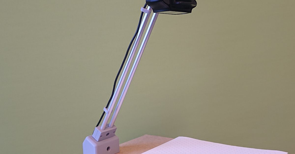 Document cam stand for logitech webcams by yetiszaf | Download free STL ...