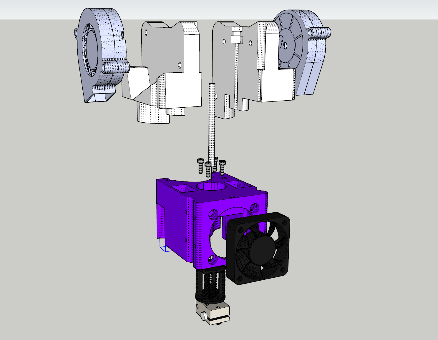 Hypercube Evolution Extruder Mount Assembly by Noah Burghardt ...