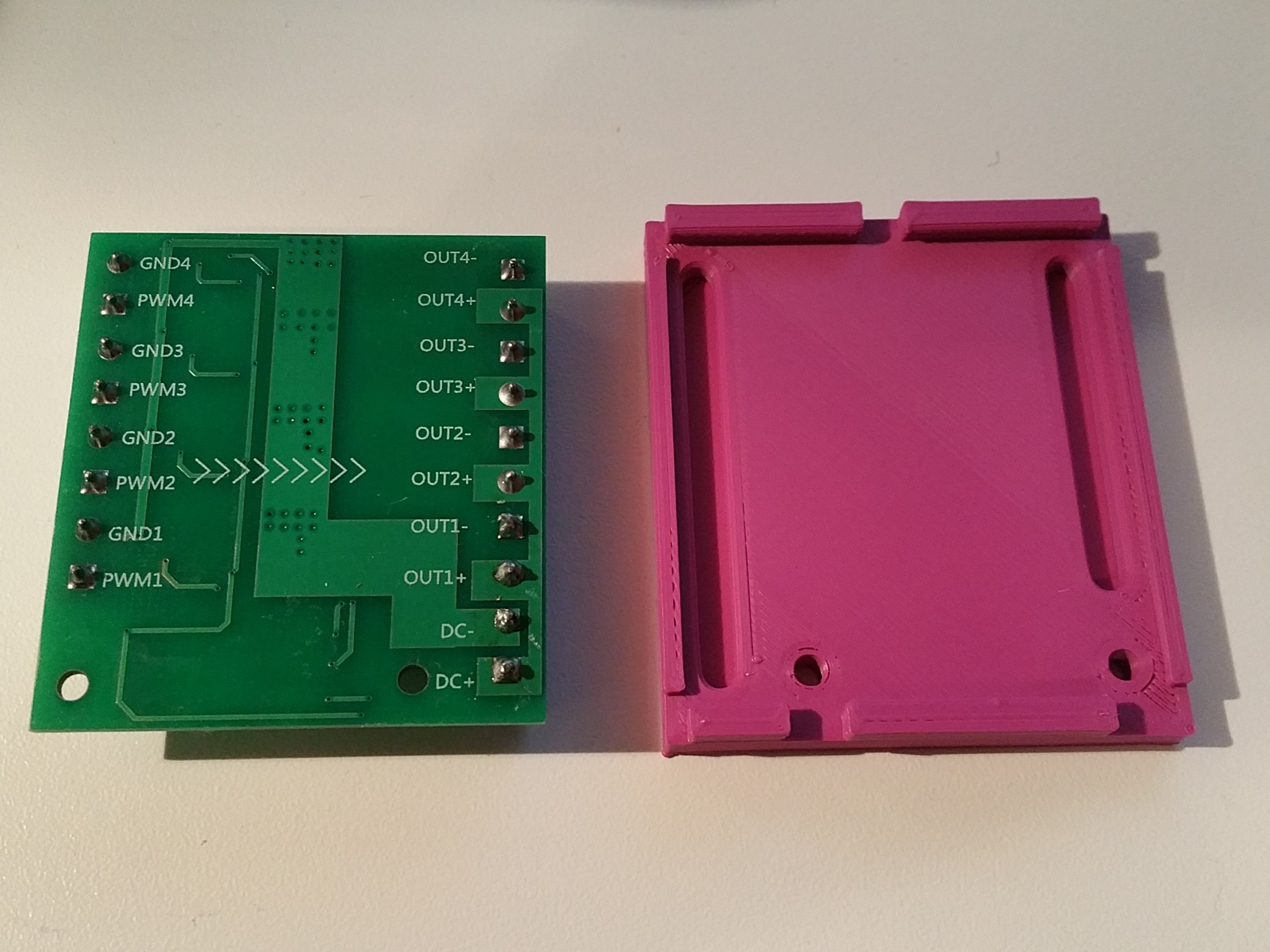 Mount base for 4-channel MOSFET board by andy | Download free STL model ...
