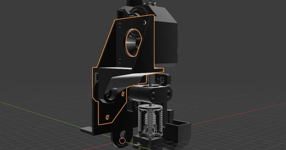 BMG Direct Drive Mount for Minimalist V6 - Ender 3 by patrykK1028 ...