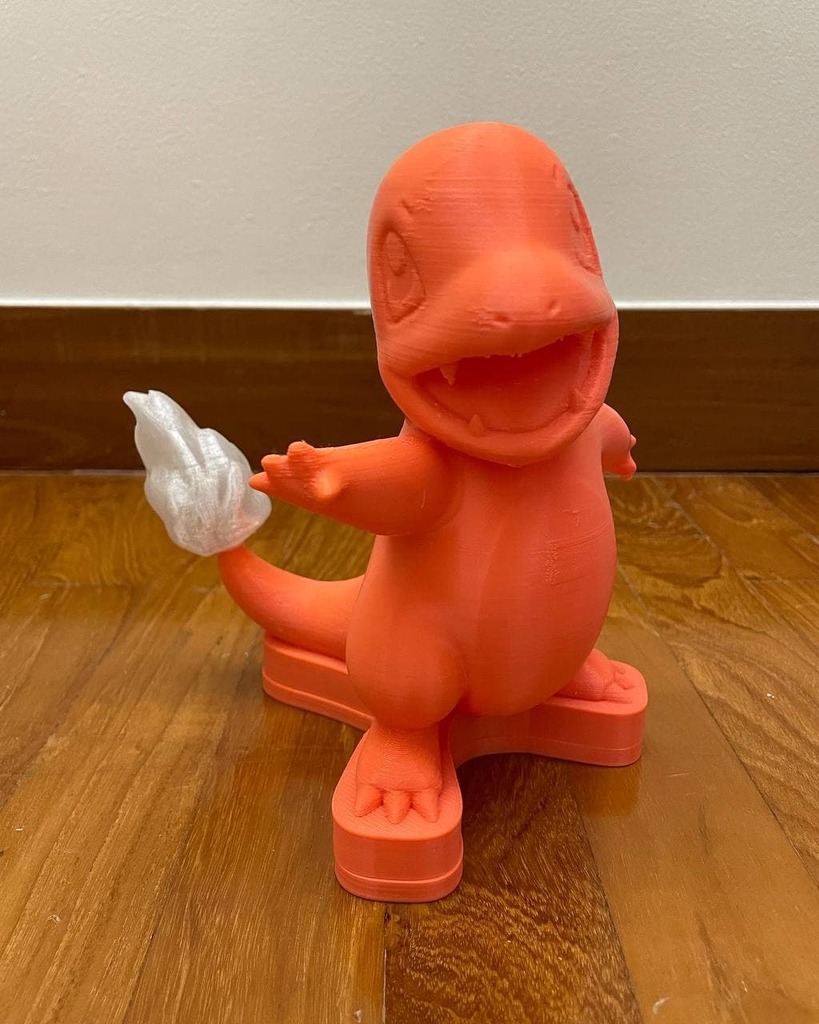 Charmander with glowing flame by matt0852 | Download free STL model ...
