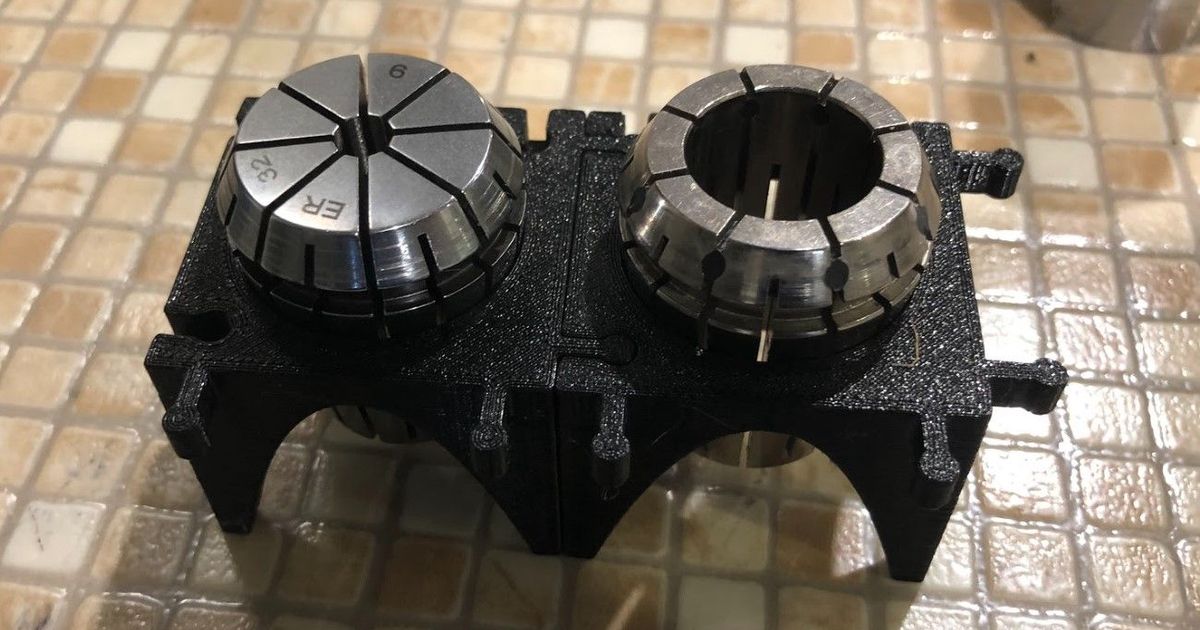 Organizer Modular Collet Rack ER32 by Alexeyvik | Download free STL ...