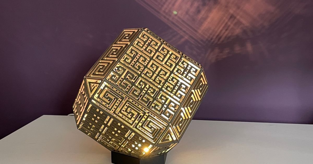 Greek meander lamp by TheSwedish | Download free STL model | Printables.com