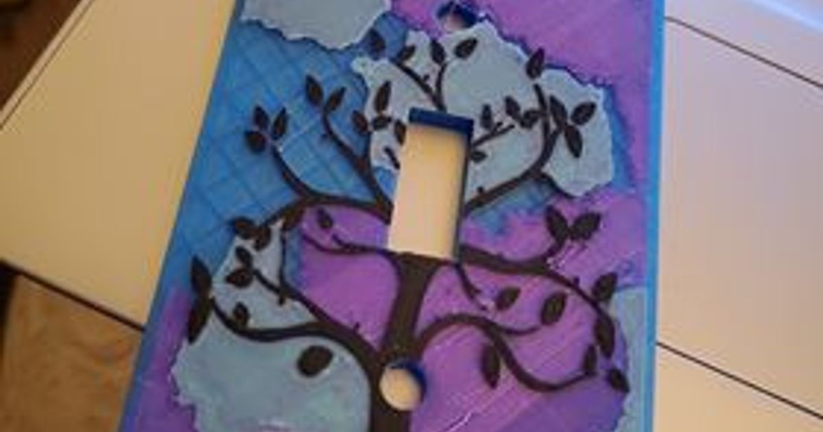 Amanda's Light Switch Plate - Watercolor Tree by Heather Jolly ...
