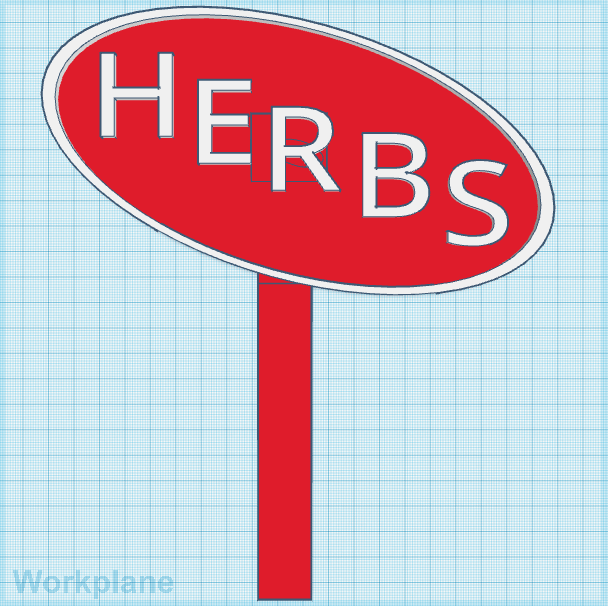 Raised Letter Herb Sign by ZombieHedgehog | Download free STL model ...