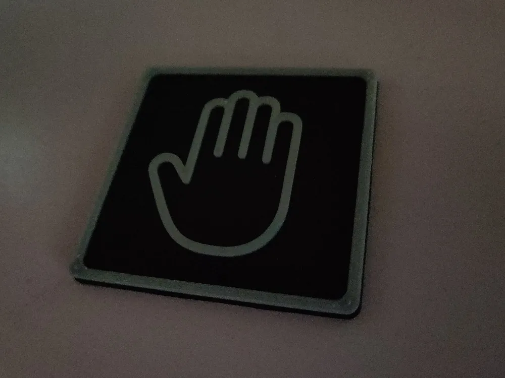 Hand towel sign by Luoti | Download free STL model | Printables.com