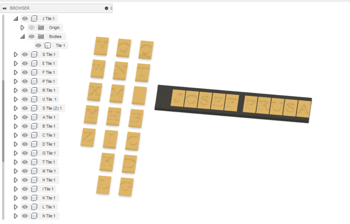 Modular Nametag Tile System by iammuffinman225 | Download free STL ...