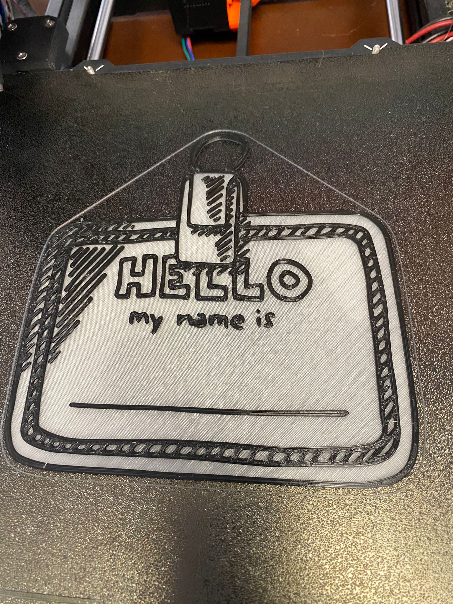 Hand drawn nametag by in4byte | Download free STL model | Printables.com