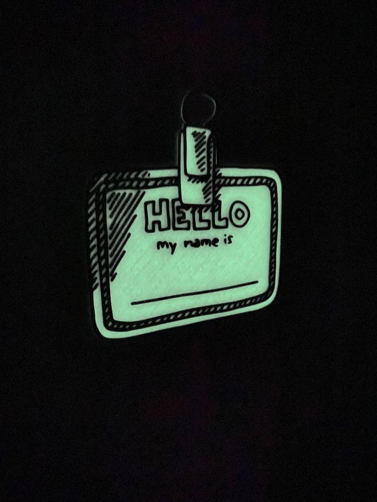 Hand drawn nametag by in4byte | Download free STL model | Printables.com