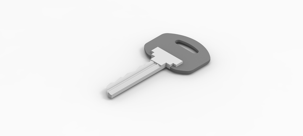 plastic replacement part for keys with 16x4x2,5mm shafts by distrubi ...