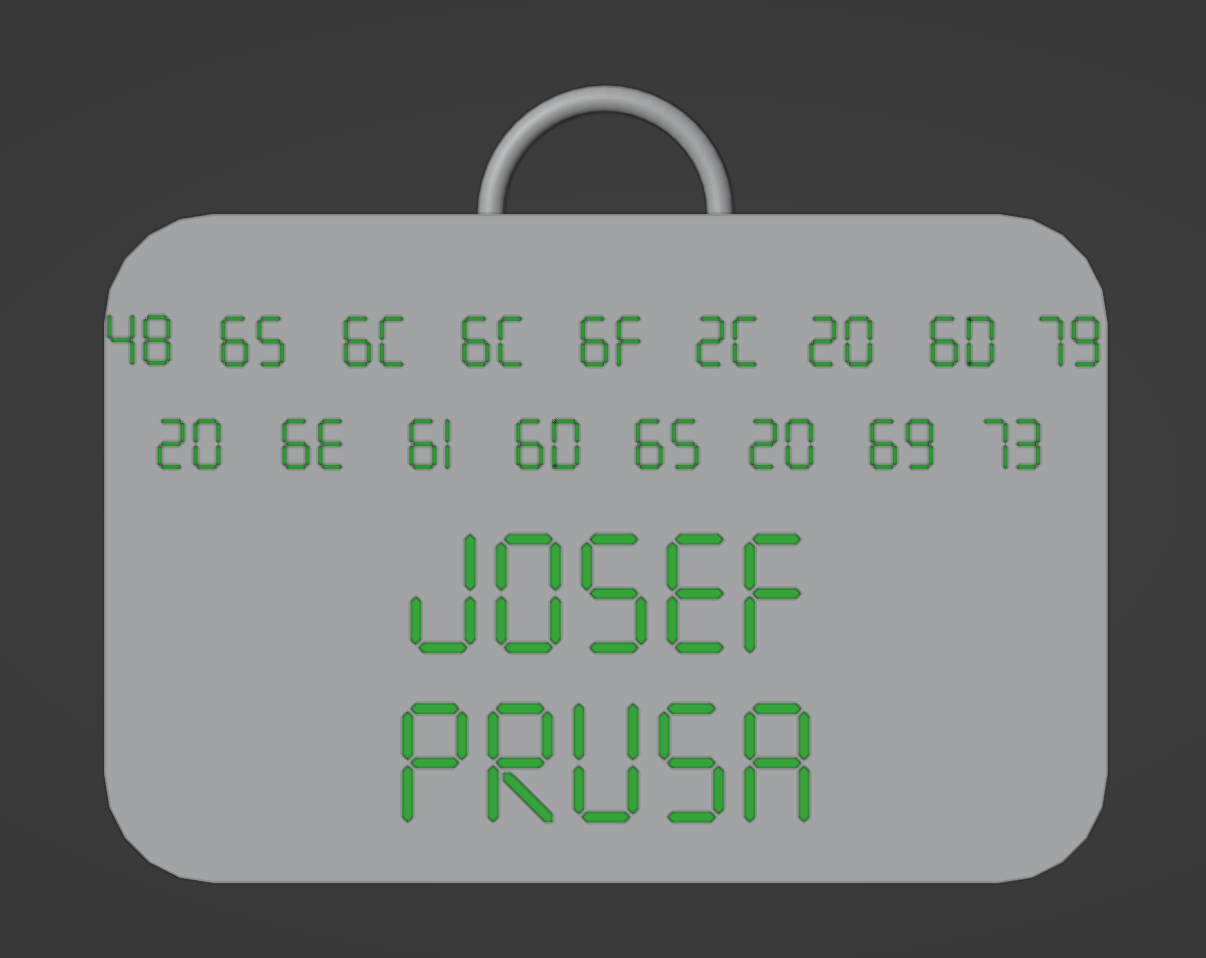 Hexagon + Hexadecimal Name Tag by GhostbusterJeffrey | Download free ...