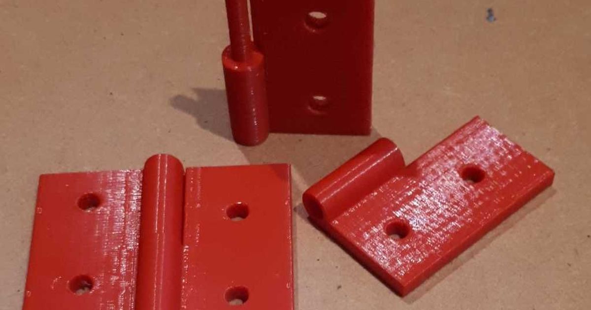 Simple hinge parametric design by Viragored | Download free STL model ...