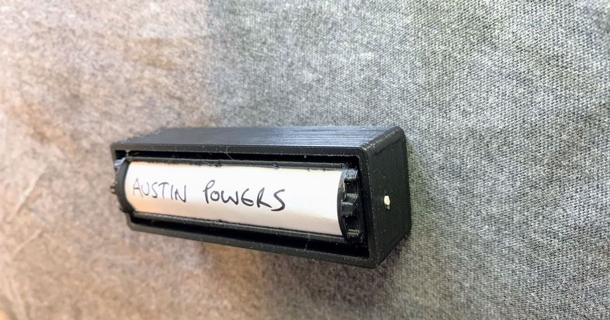 Multi-Character Name Tag by shakeNbake08 | Download free STL model ...