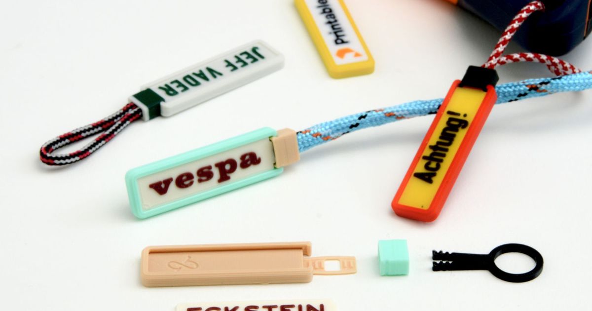 Dangletag, customizeable tiny name tag by Bodo | Download free STL ...