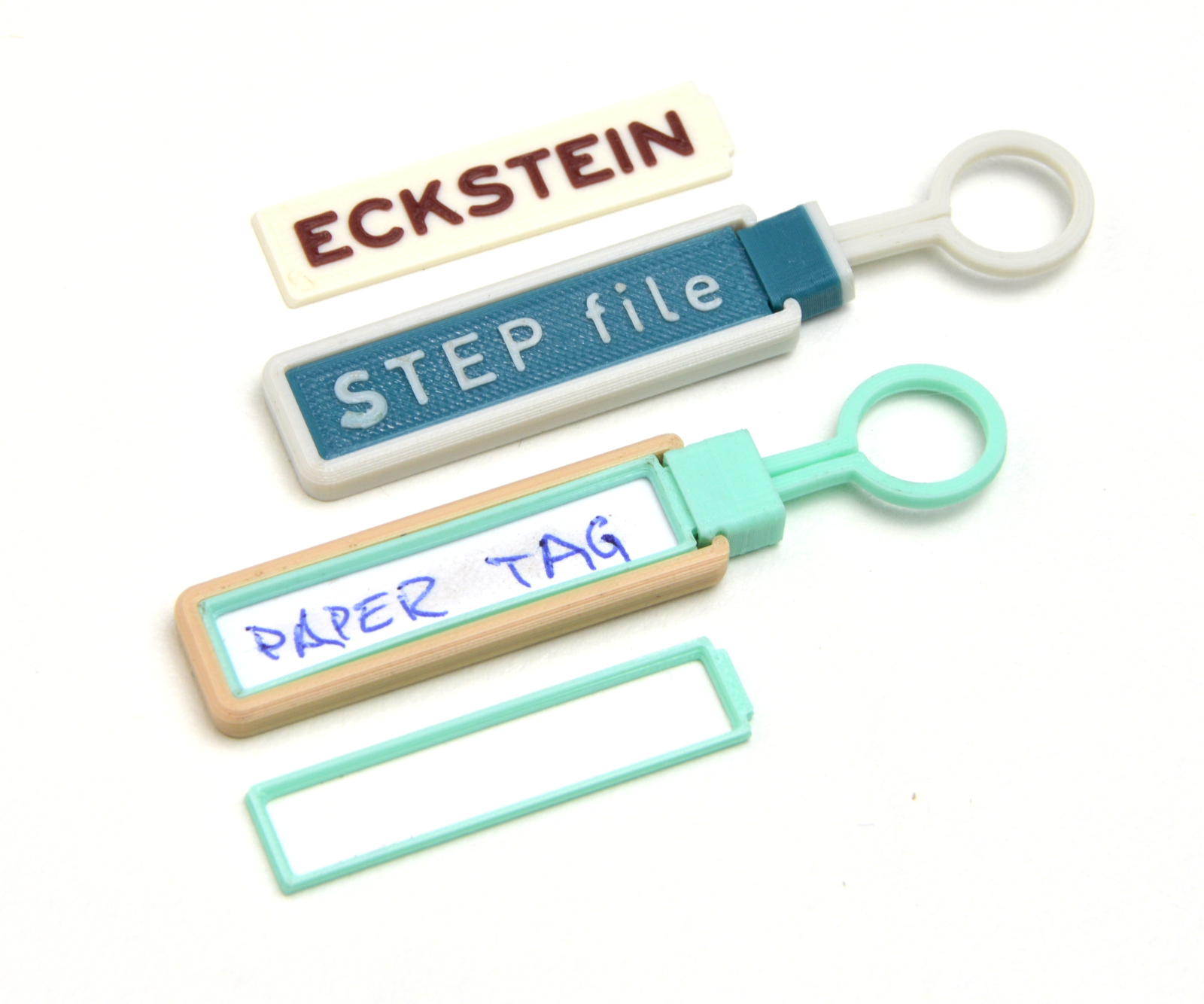 Dangletag, customizeable tiny name tag by Bodo | Download free STL ...