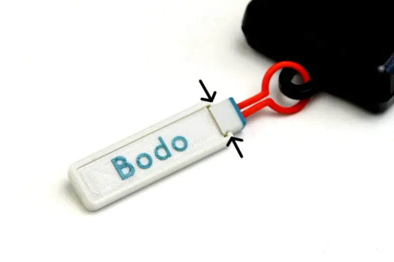 Dangletag, customizeable tiny name tag by Bodo | Download free STL ...