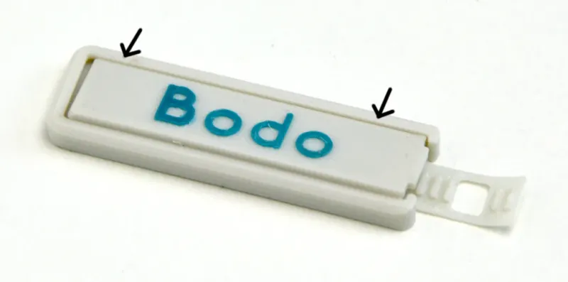 Dangletag, customizeable tiny name tag by Bodo | Download free STL ...