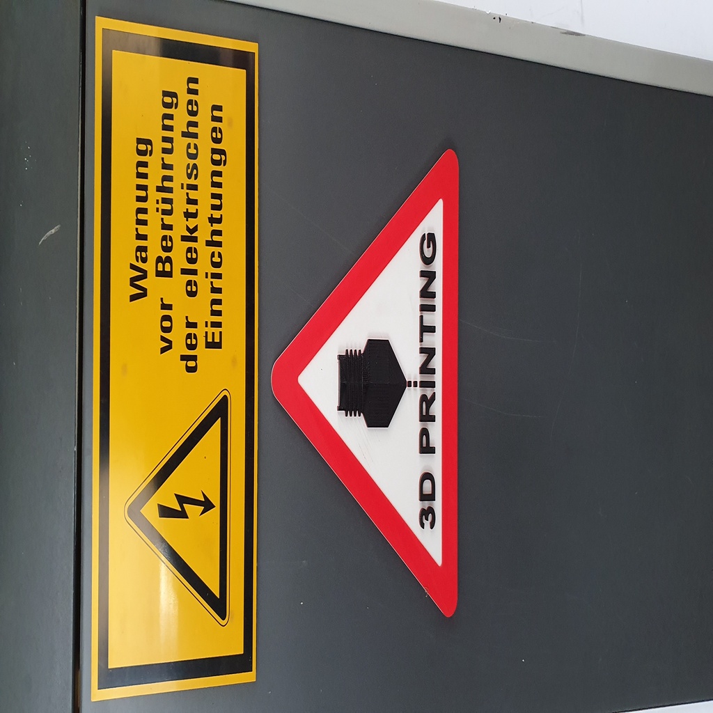 3D Printing Sign Combined For Color Print with magnets by Grinch ...