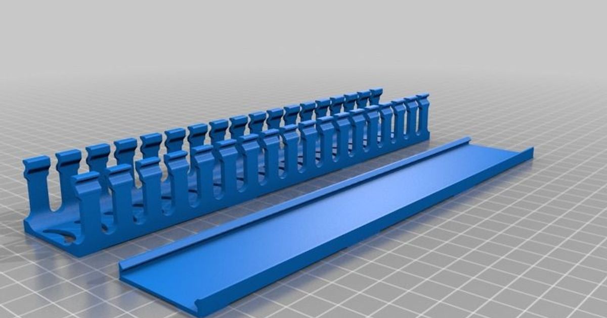 cable channel/duct mod Kabelkanal lang von Grinch | Kostenloses STL ...