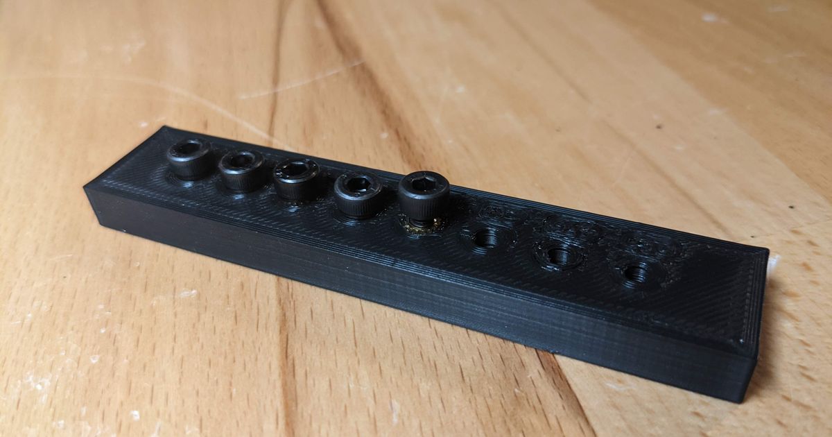 Threaded Insert Test Block by Joseph Marlin | Download free STL model ...