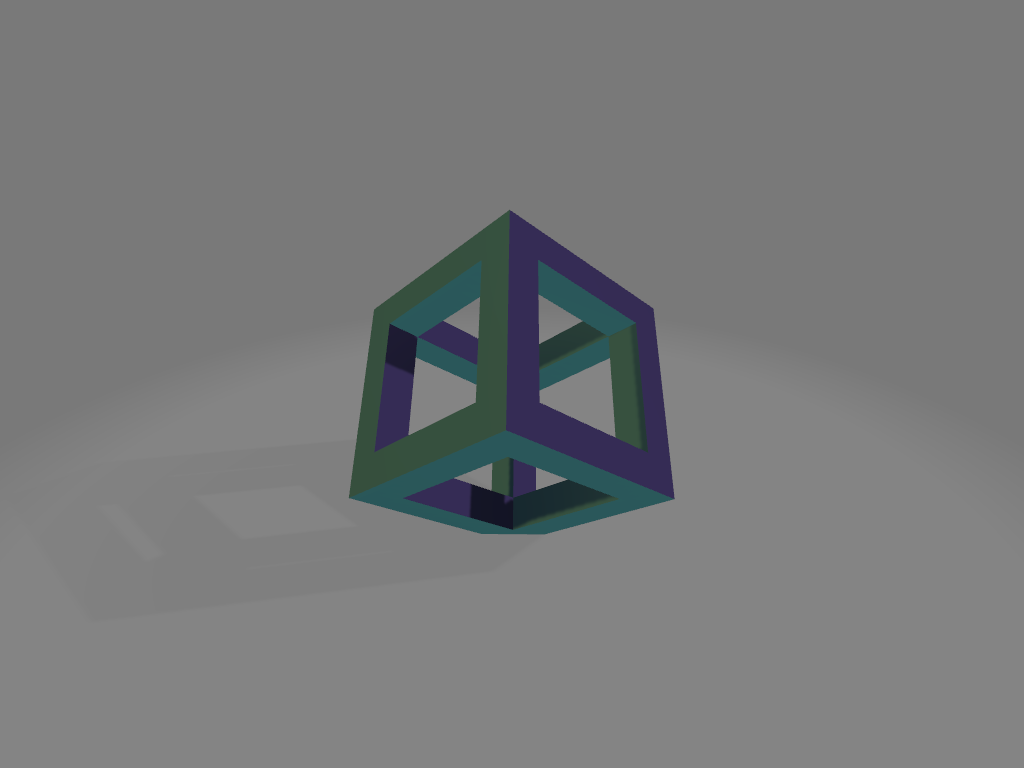 Hexahedron - geometric cube with cutouts for decoration by JGFTW ...