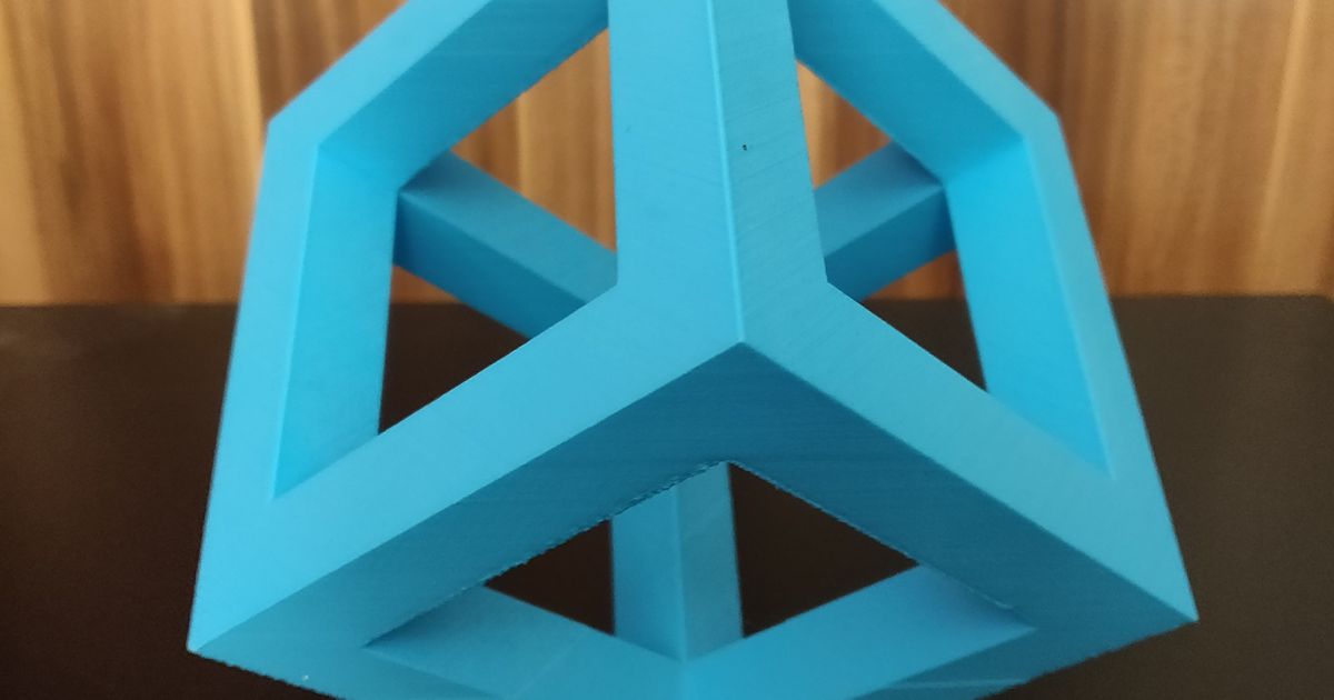 Hexahedron - geometric cube with cutouts for decoration by JGFTW ...