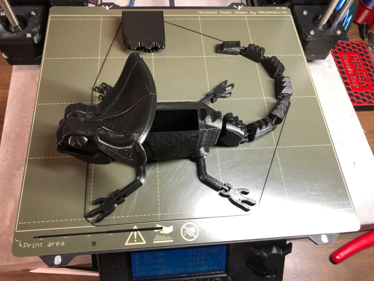 Lenny the Happy Articulated Mechanical Lizard w Print-in-place GearBox ...