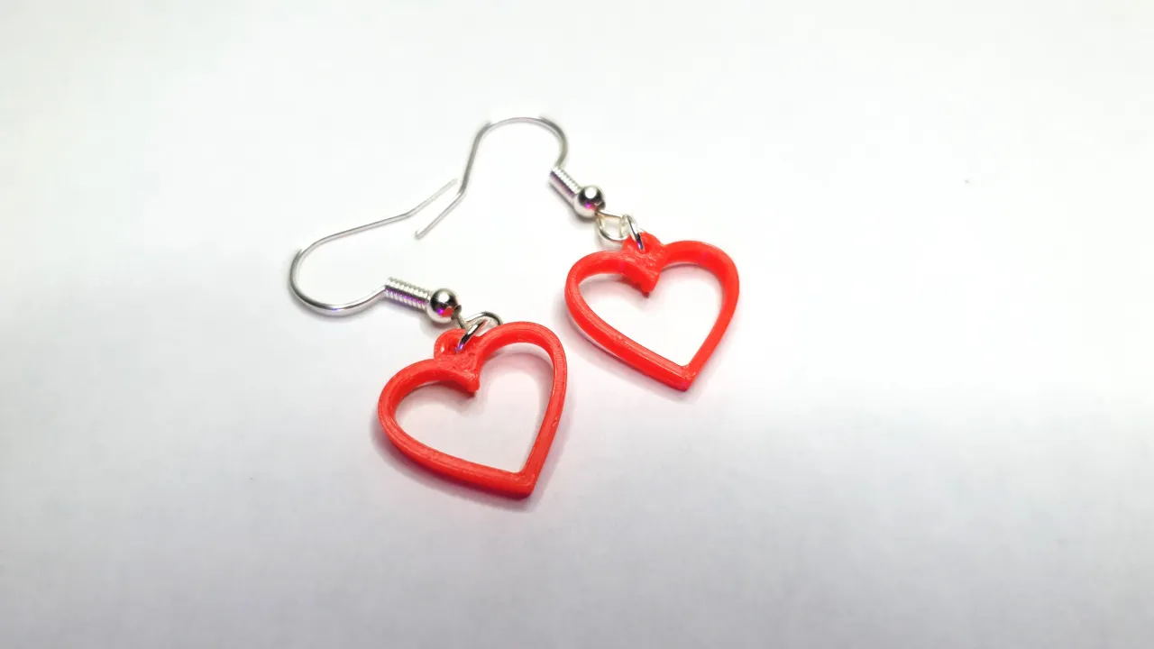 Simple Heart Earrings by Vector3dArt | Download free STL model ...