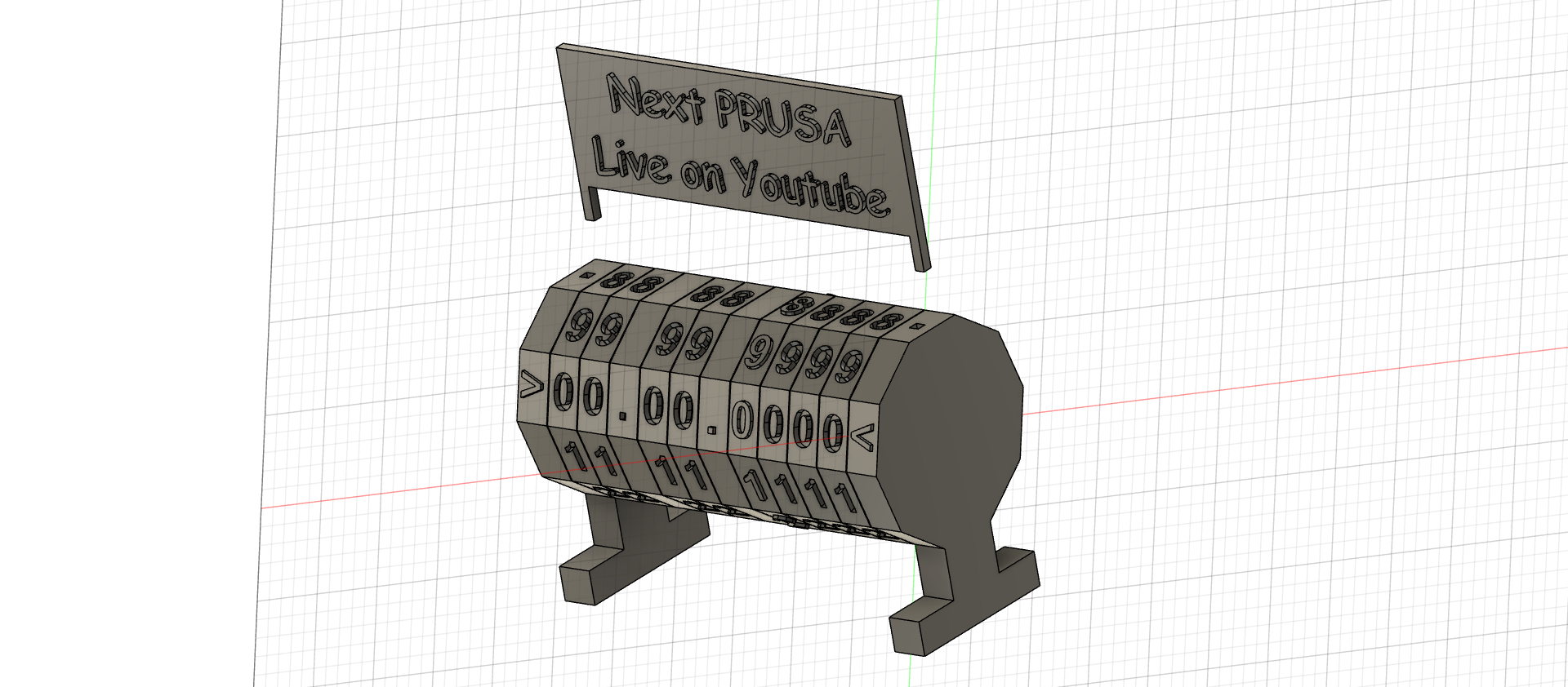 Date Reminder with changable sign by AWSW | Download free STL model ...