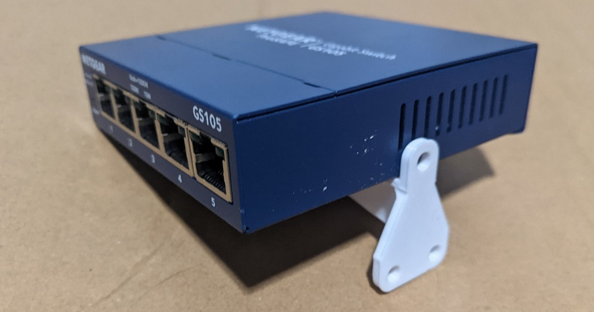 Netgear GS105 Right Angle Bracket by Danuke | Download free STL model ...