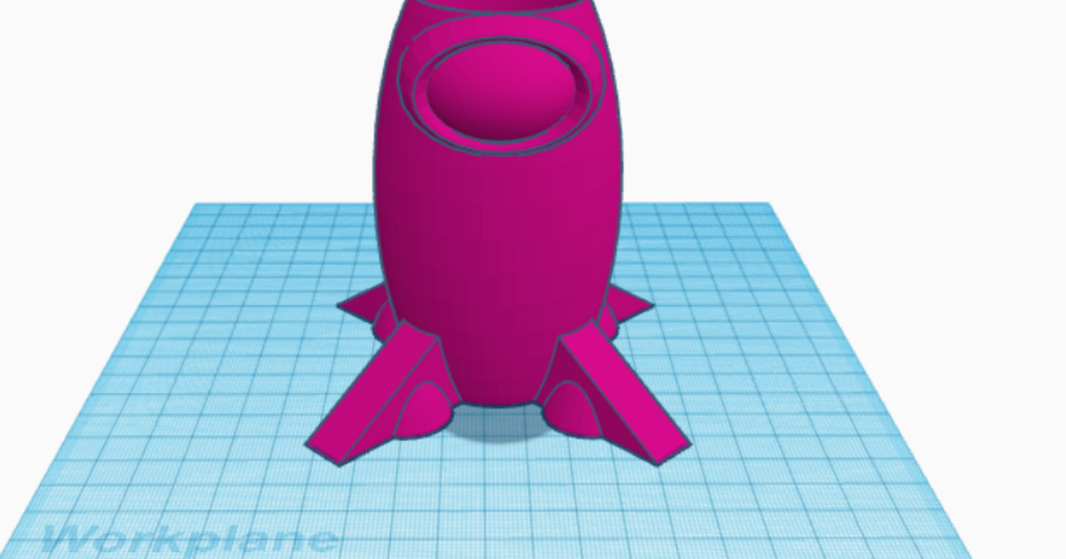 Rocket Pot by SaphraxTheFirefly | Download free STL model | Printables.com
