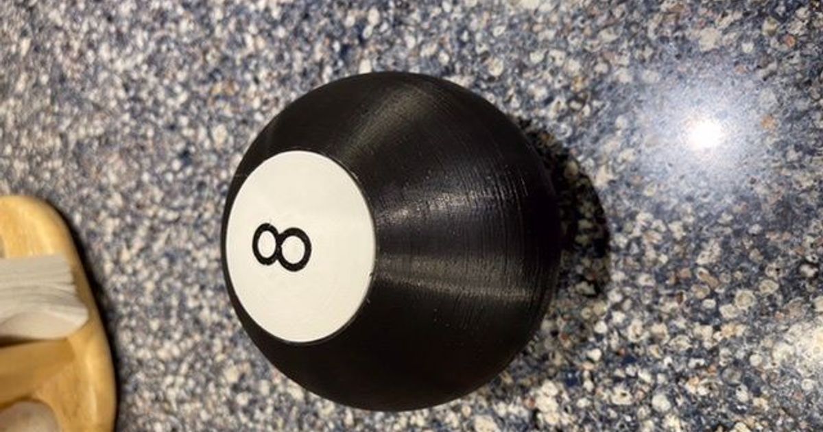Magic 8 ball with battery von FHOGPHIL | Kostenloses STL-Modell ...