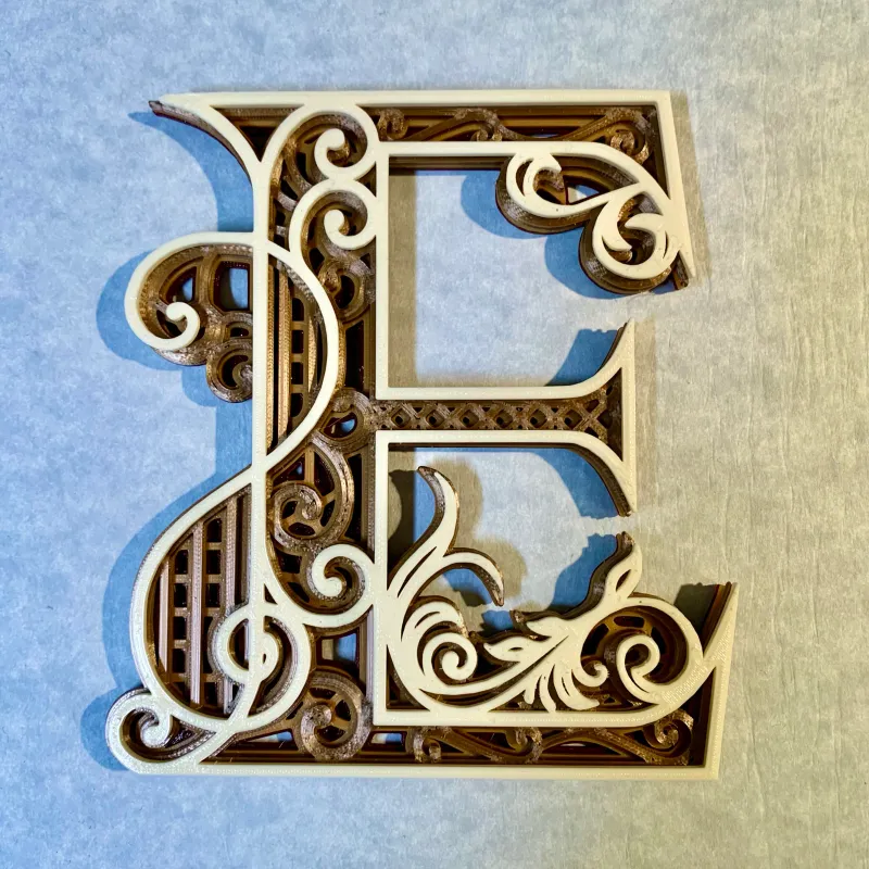 Ornate Letter E